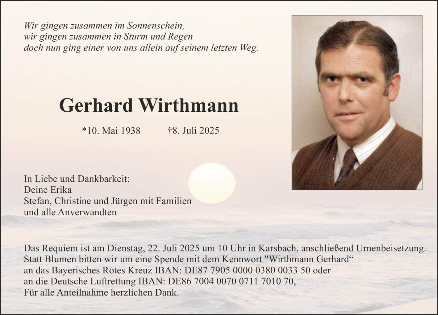 Gerhard Wirthmann - Bestattungsinstitut & Schreinerei Joa